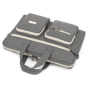 Ezrelia15-15.6 inch Laptop Shoulder Bag, for MacBook Pro 16, Hp Lenovo Dell 14 inch Waterproof Messenger Bag Case Sleeve