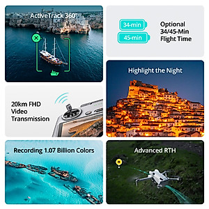 DJI Mini 4 Pro Quadcopter Drone with 128GB Card- Lightweight and Foldable Mini Camera Drone with 4K HDR Video, True Vertical Shooting, Obstacle Sensing and Intelligent Features (2 Items)