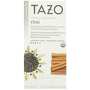 Tazo Organic Chai - 149904, Black Tea-24 Tea Bags-2.3oz/65g