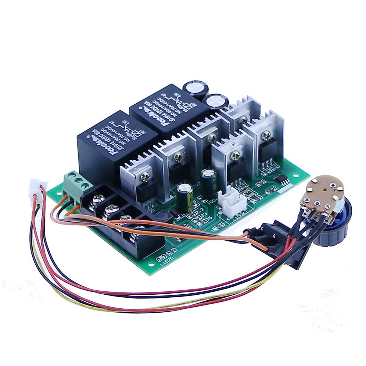 High-Power 40A Reversing DC 12V 24V 36V 48V Motor Governor Speed Controller Reversing Switch