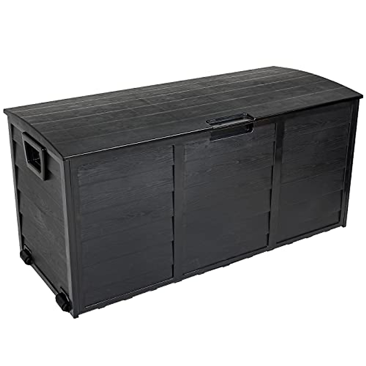 YUSING Deck Box 76 Gallon, Outdoor Storage Box Waterproof with Wheels for Patio Cushion & Pillows, Garden Supplies, Pet Stuff and Pool Accessories