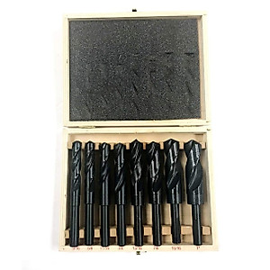 HHIP 5000-0010 Silver and Demming Drill Set, 9/16" - 1", 8 Piece