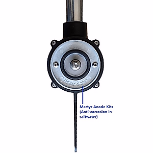 Caroute W300-24V 160LB Brushless Electric Boat Trolling Motor for Steering Wheel Control Large Thrust Saltwater 160 Pound