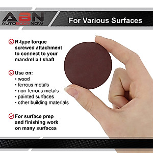 ABN Aluminum Oxide Sandpaper Disc, 50pk - 2in 120 Grit Sanding Disc Set, Circle Sander Pads Abrasive Round Sandpaper