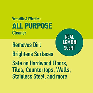 Amazon Brand – Presto! All Purpose Cleaner, Lemon Scent, 32 fl oz, Pack of 2