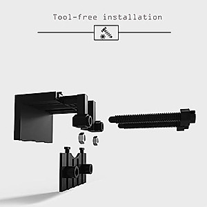 Houkr Aquarium Adjustable Multifunction Clip Set(2Pcs), Fish Tank Water Pipe Mounting Clip Aquarium Tube Clamp Hose Holder, Feed Holder, Water Hose Holder, Fish Tank Water-Change Fixing Rack