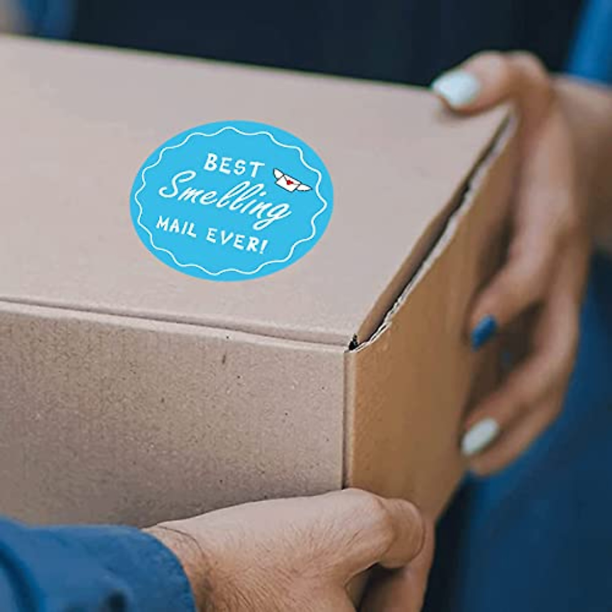 Best Smelling Mail Ever Sticker 1.5 Inch Happy Mail Envelope Labels - Decorative Sealing Labels 500Pcs Happy Mail Stickers for Christmas Gifts,Small Business,Package,Boutique Shipping Supplies