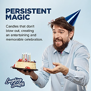 Laughing Smith Magic Relighting Candles - (30 pk) - Trick Happy Birthday Party Decorations for Cakes - Prank Celebration Candle - for Kids & Fun-Loving Adults