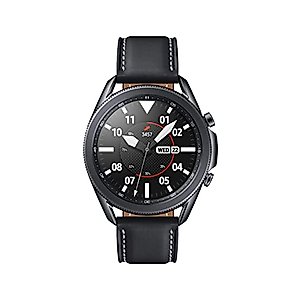 Samsung - Galaxy Watch3 Smartwatch 45mm Stainless - Mystic Blk -SM-R845UZKAXAR- (Renewed)