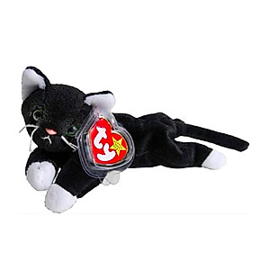 Ty Beanie Babies Zip The Black Cat with White Paws