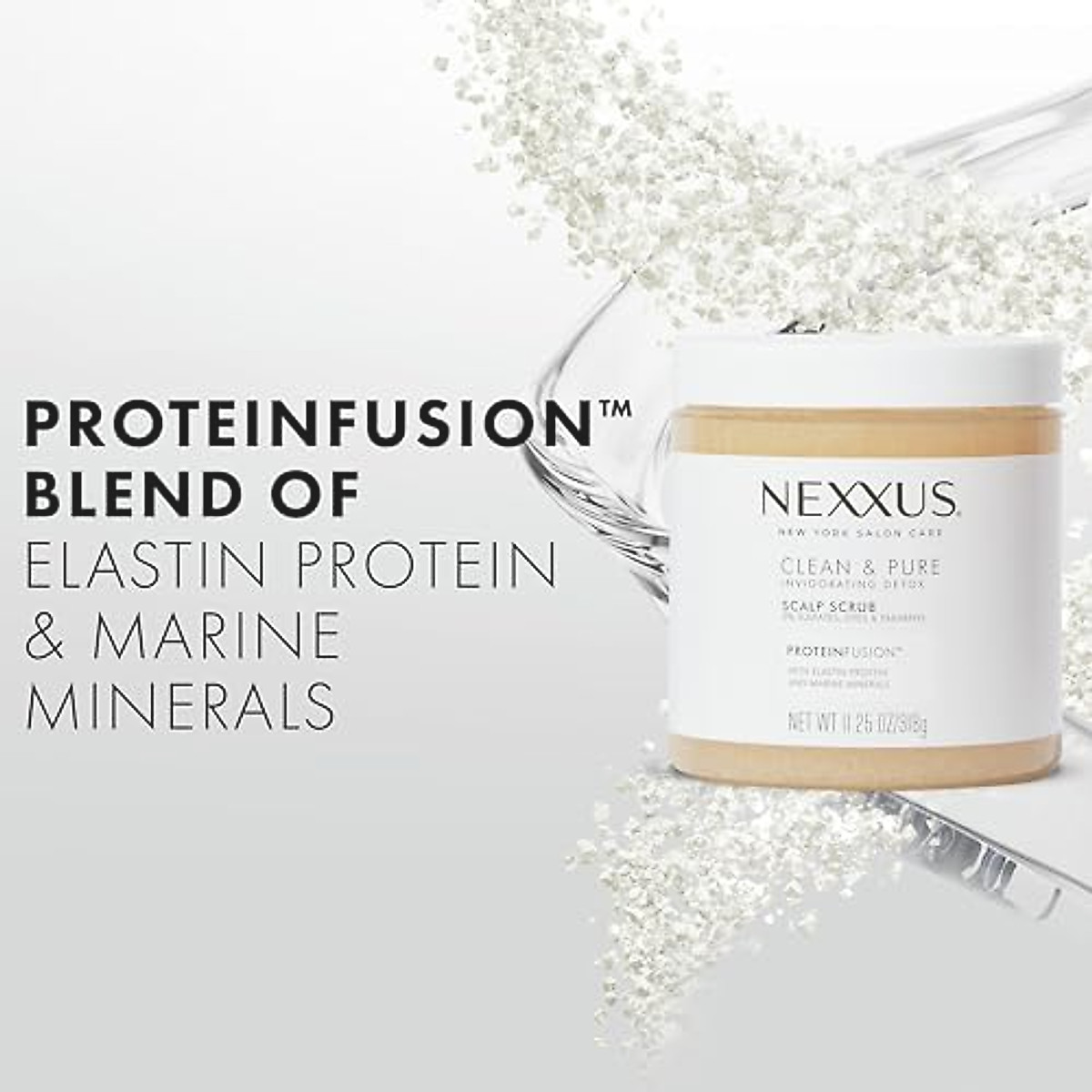 Nexxus Clean & Pure Hair Regimen Pack Shampoo, Conditioner and Scrub Detox Hair Products Sulfate Free, Silicone free, Paraben Free 3 Count