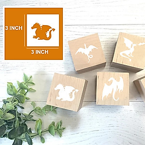 65 Pieces Dragon Stencils for Painting, Small Reusable Dragon Stencil Template DIY Craft Paint Stencils for Painting on Wood Wall Card Rock Decor (Dragon)