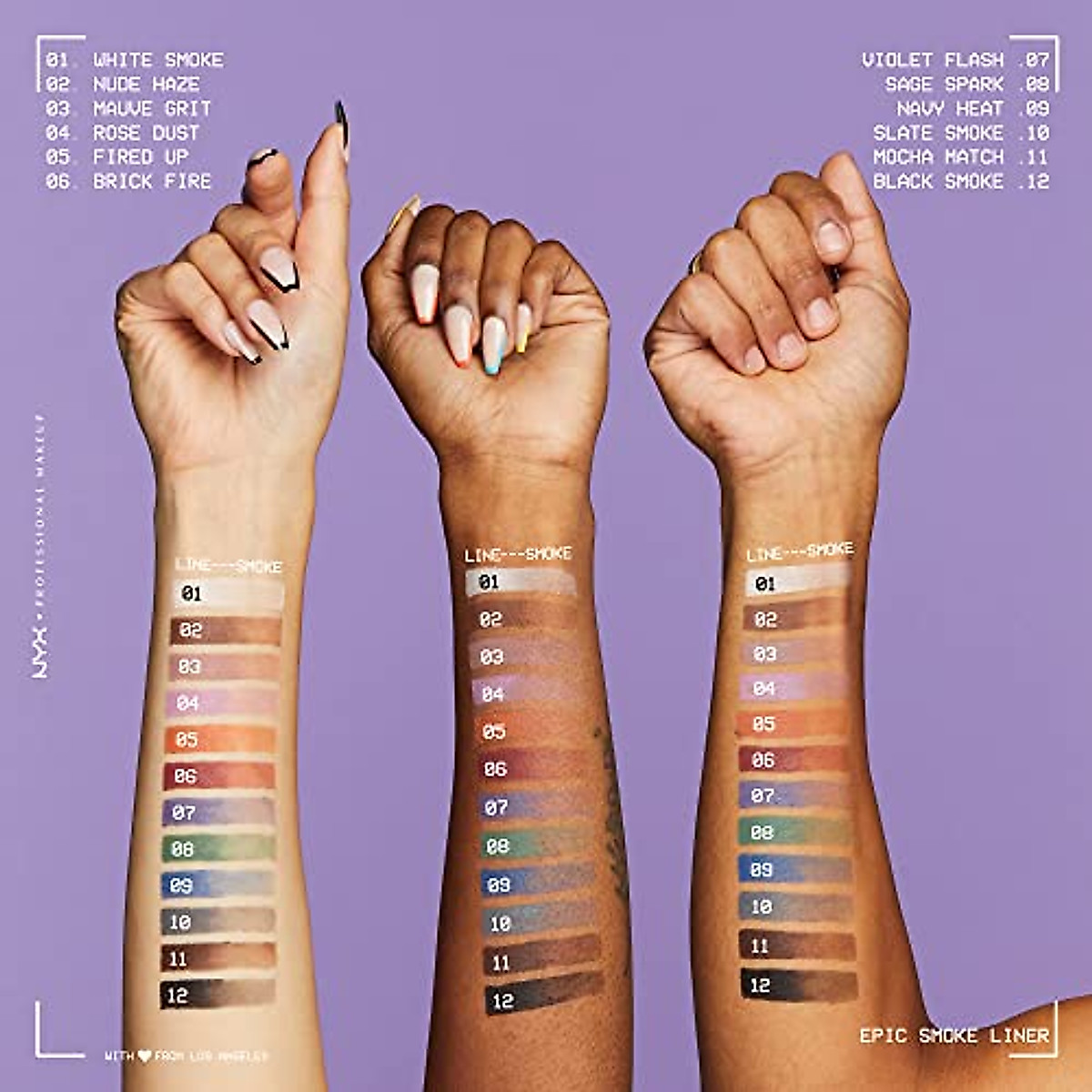 NYX PROFESSIONAL MAKEUP Epic Smoke Liner, Vegan Smokey Eyeliner - Brick Fire (Brick Red)