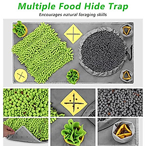 Snuffle Mat for Dogs, 37.8'' X 18.9'' Sniffing Mat Dog Feeding Mat for S/M/L Dogs, Slow Feeder Interactive Dog Puzzle Toys for Slow Eating and Stress Relief