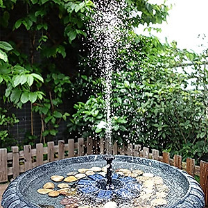 XXXDXDP Solar Powered Fountain 8V 1.6W Solar Panel Water Floating Fountain Garden Decoration Water Pump For Bird Bath Pond Pool