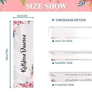 Custom Name Plate for Desk-Personalized Office Gifts, Promotion Gift for Colleagues, Daughters, Employees, Wife, Bosses and Teachers (Double Sided)