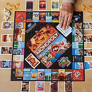 Hasbro Gaming Monopoly The Super Mario Bros. Movie Edition Kids Board Game, Family Games for Super Mario Fans, Ages 8+