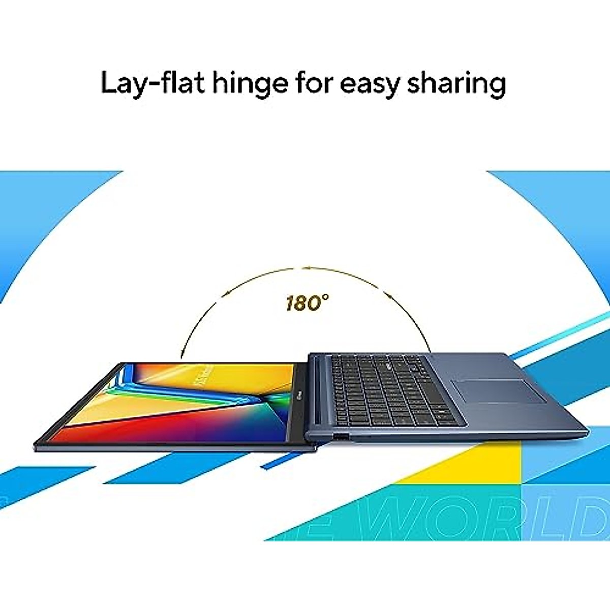 ASUS Vivobook 15 Laptop, 15.6" FHD Display, Intel Core i3-1215U Processor, 16GB RAM, 512GB SSD, Intel UHD Graphics, Student & Business, Thin and Light, Wi-Fi, Windows 11 Home in S Mode, Quiet Blue