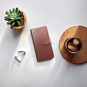 Shields Up for iPhone 15 Pro Max Wallet Case, Detachable Magnetic Case Wallet with Card Holder & Wrist Strap, [Vegan Leather] Protective Folio Cover for iPhone 15 Pro Max 6.7 inch - Brown