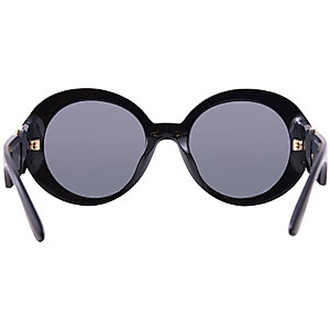 Versace Woman Sunglasses Black Frame, Dark Grey Lenses, 55MM