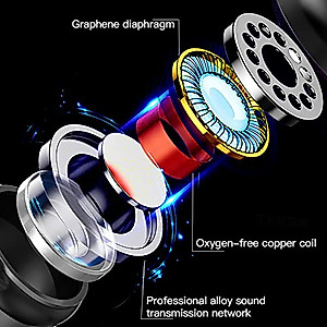 Qiopertar Bluetooth Neckband Headphones HD Stereo Clear Sound Sporty and Ergonomic Neck Hanging Design Noise Cancelling Mic Wireless Earphones for Workouts Home Party Sports