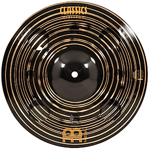 Meinl Cymbals Classics Custom Dark 12" Trash Stack Cymbal for Drum Set, Pair — Made in Germany — B12 Bronze, 2-Year Warranty (CC-12DASTK)