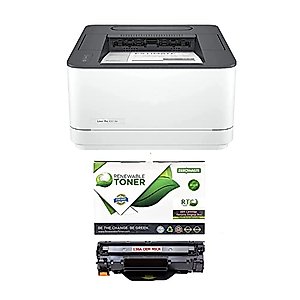 RT 3001dw Laser Pro Wireless Black and White Check Printer Bundle with 138A Modified MICR Toner Cartridge for printing payroll & business checks (2 Items)