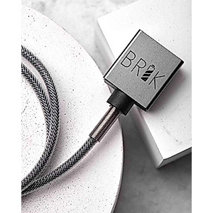 Magnetic USB Charging Cable - Fast Charger - Braided Cord with Reinforced Springs (1 Pack), Laptop