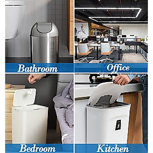 4 gallon trash can liners,Small clear Garbage Bags,Extra Strong 4 Gal Trash Bag,Fit 12 liters trash Bin Liners for Home Office Kitchen,300(Clear)