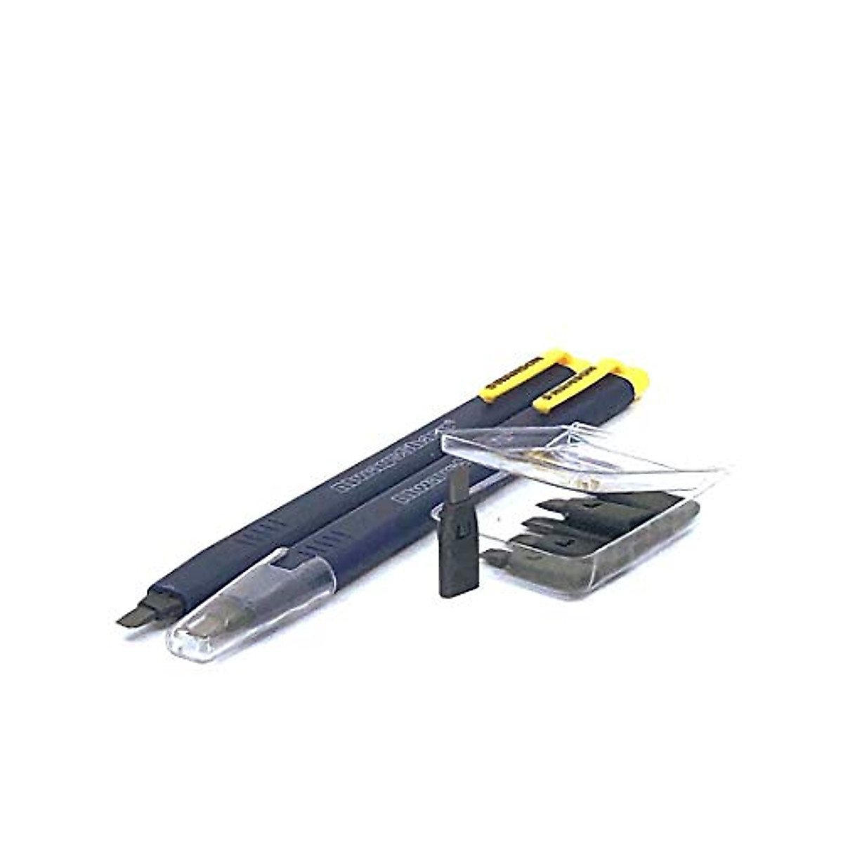 Swanson Tool Co CP216 AlwaysSharp Refillable Mechanical Carpenter Pencil, Two Pack, with 8 More Replacement Black Graphite Tips