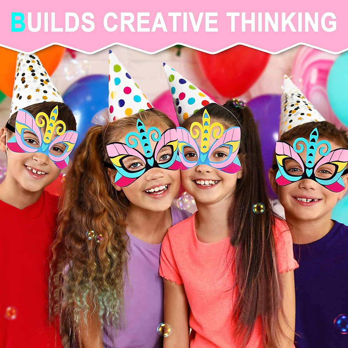 iROLEWIN Kids Bug-Costume Dragonfly-Wings for Girls and Mask Butterfly Dress-Up Wings as Boys Halloween Party Favors