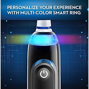 Oral-B 7500 Electric Toothbrush, Black with 3 Brush Heads and Travel Case - Visible Pressure Sensor to Protect Gums - 5 Cleaning Modes - 2 Minute Timer