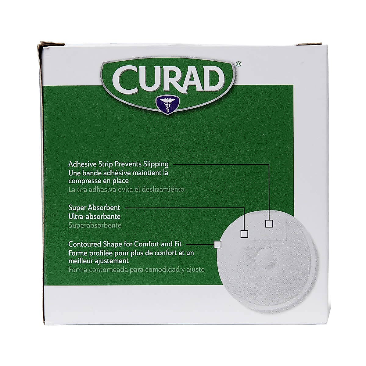 Curad Disposable Nursing Pads for Breastfeeding, Adhesive Strip (Case of 288)