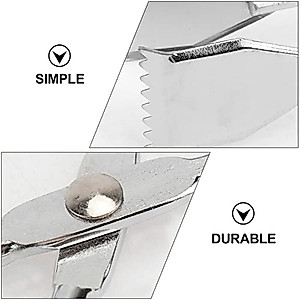 OUNONA 2 pcs Grill Extension Bonfire Oven Place Picker Convenient Color Garbage Scissor Tools Coal Pliers Reacher Fire Paper Function Rabbish Handy Aids Tongs Garden Waste