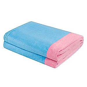 Transgender Pride Throw Blanket, Trans Pride Flag Blanket, Super-Soft Extra-Large Transgender Flag Blanket (50 in x 60 in) Warm and Cozy Throw for Bed, Couch or Sofa, Transgender Gifts, LGBTQIA+ Ally