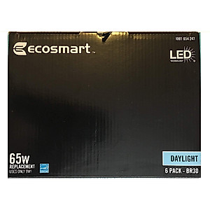 EcoSmart 65W Equivalent Day Light BR30 Dimmable LED Light Bulb (6-Pack)