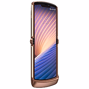 Motorola Razr 5G (2020) Dual-SIM XT2071-4 256GB ROM + 8GB RAM Factory Unlocked Flip Android Smartphone (Blush Gold) - International Version
