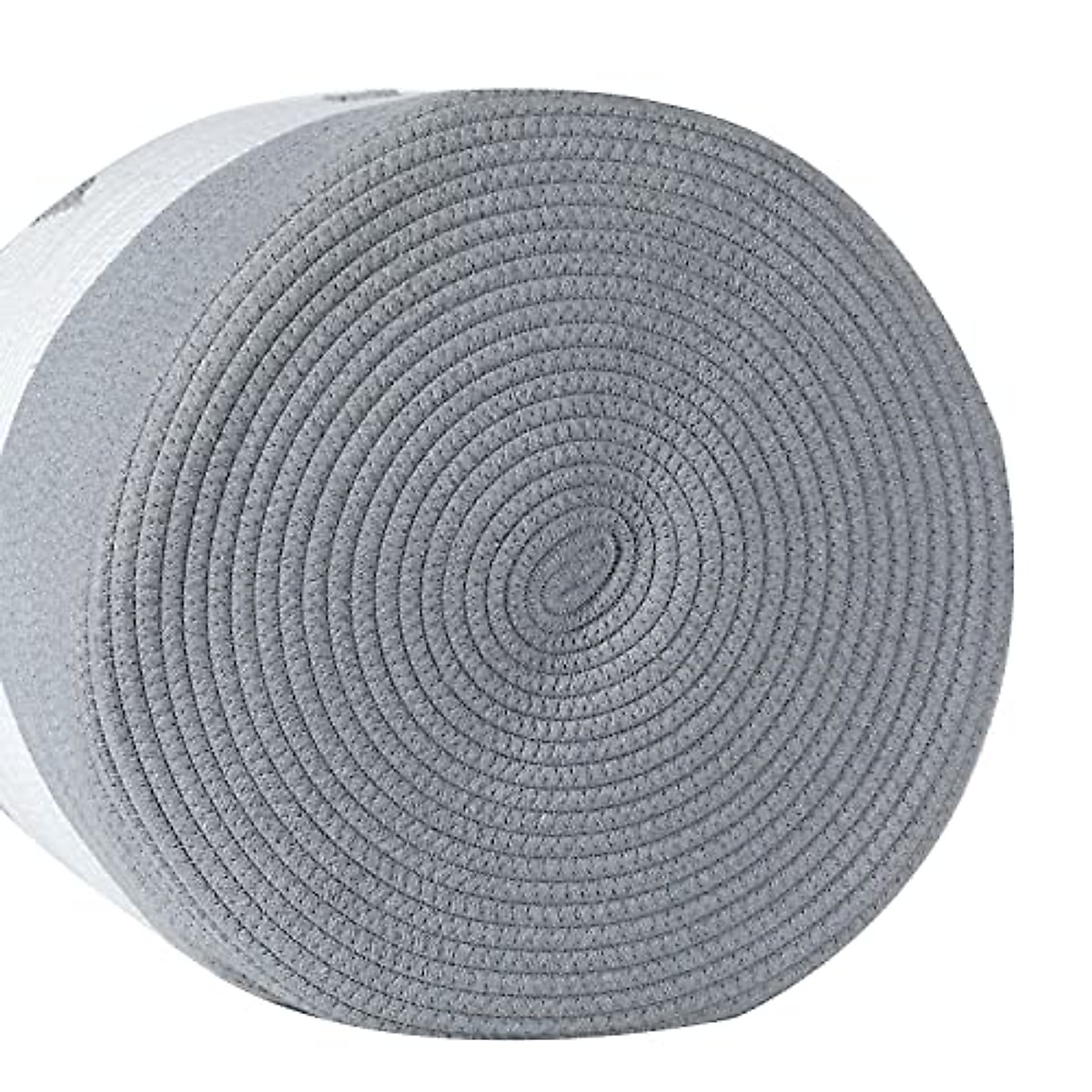 Midlee White & Grey Triangle Toys Basket