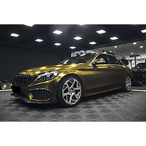 2pcs 4"x8" (10cmx20cm) Sample Bond Gold Matte Metallic Satin Pearl Vinyl Wrap Auto Car Sticker Decal Film Sheet Bubble Free Air Release Technology