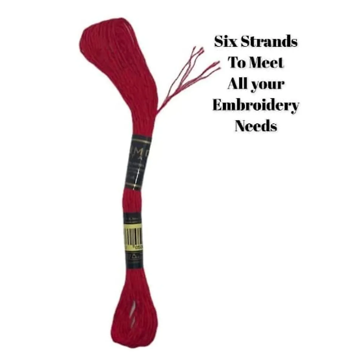 UMC STAG Pack of 12 Black Premium Embroidery Thread | 100% Egyptian Cotton Premium Skeins | Cross Stitch Embroidery Floss | Oeko TEX Certified Stranded Cotton | Ideal for Arts & Crafts (Black-12)