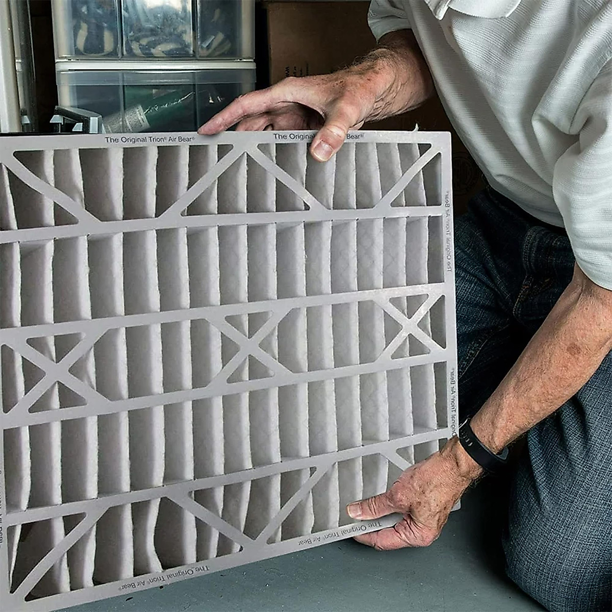 Trion Air Bear 5 Inch MERV 13 High Performance Air Purifier Filter Replacement for Air Cleaner Purification Systems, White (3 Pack)