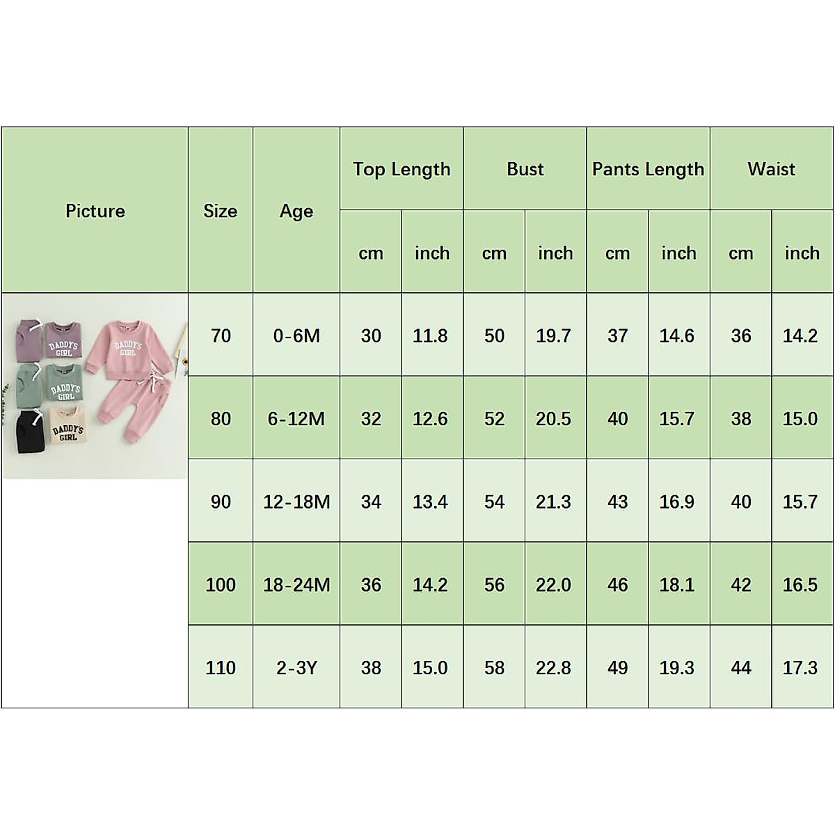 Toddler Baby Girl Clothes Daddys Girl Long Sleeve Pullover Sweatshirt Stretch Jogger Pants Infant Fall Winter Outfit (Daddys Girl Pink, 12-18 Months)