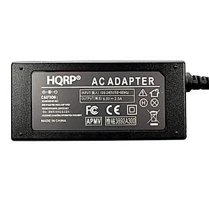 HQRP 6.5V AC Adapter Compatible with Blackstar PSU-1 PSU1FLY, Fly-3 Mini Guitar Combo Amplifier, Fly-103 Speaker Power Supply Cord + Euro Plug Adapter