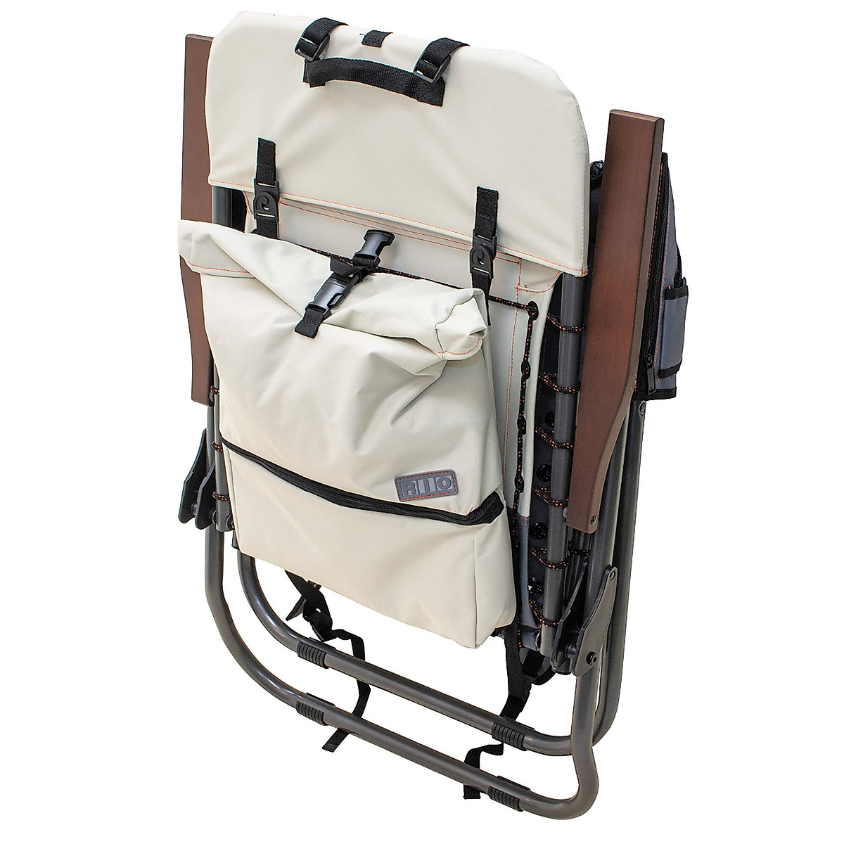 Arrow Storage Products Hi-Boy 4-Position Lace-Up Suspension Removable Backpack Bag Camp Chair, 17", Slate/Putty