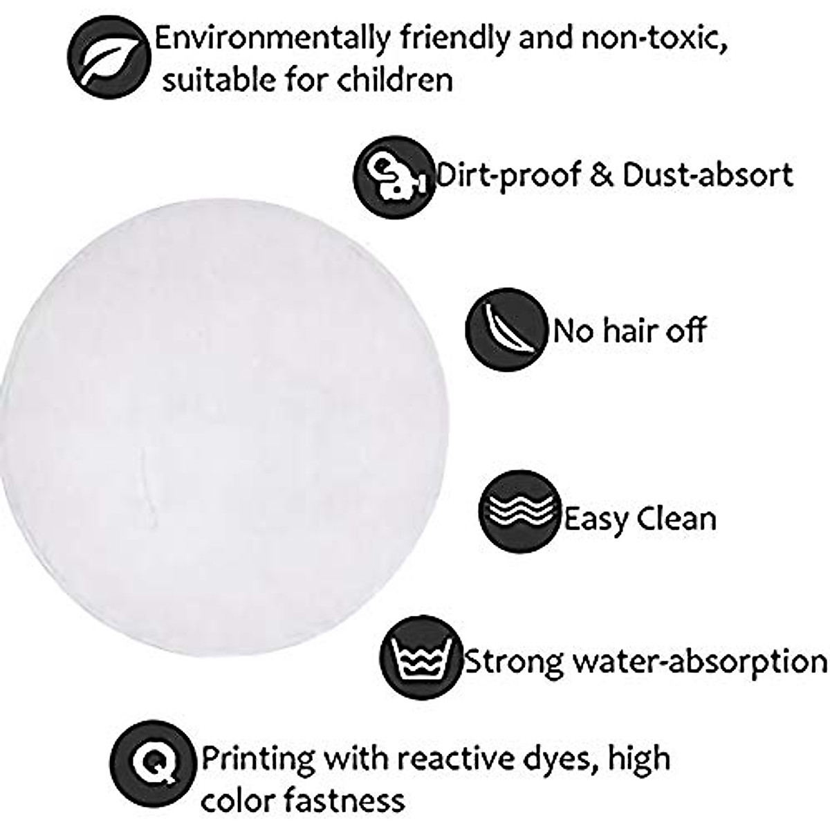 Motorcycle Boy Round Area Rug Non-Slip Floor Mats Polyester Throw Rugs Floor Carpet for Door Entryway Bedrooms Living Room Decor, 27.6"x27.6"