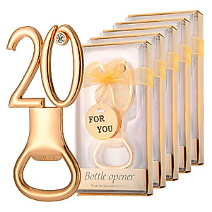 24 Pieces/Packs 20 Bottle Openers for 20th Birthday Party Favors Wedding Anniversary Gidts Decorations or Souvenirs for Guests with Gift Boxes Party Giveaways for Adults (20)
