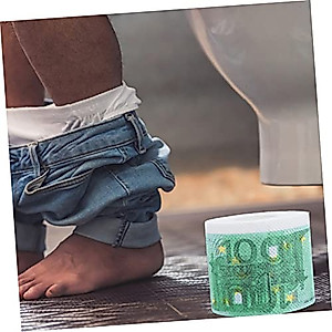 SAFIGLE 2 Rolls Office Guest Loud Every Colorful Household Printing Anniversary Stuffers Pattern Paper Mini Men Restaurant Paper- Stocking Travel Tissues Funny Party Green Favors Face