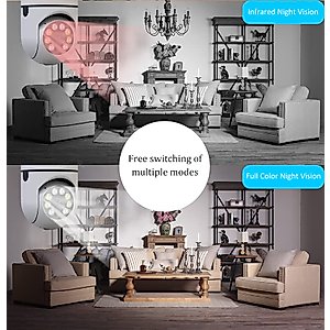 2 Pack 3MP Light Bulb Security Camera Wireless Outdoor, 360° Indoor WiFi Smart Light Socket Cameras for Home Security Cameras with Motion Detection and Alerts, 2-Way Audio, Compatible with Alexa
