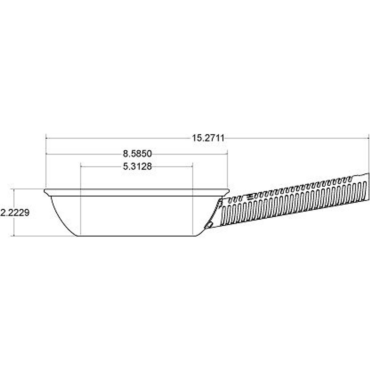 LloydPans Kitchenware USA Made Hard Coat Anodized 8 Inch Fry Pan Skillet