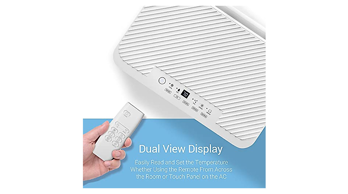 DELLA 11000 BTU Smart WiFi Portable AC for 600 Sq Ft – Easy Control